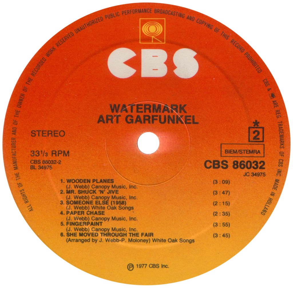 Art Garfunkel’s Watermark – Paul Simon – 'Time it was…it was'